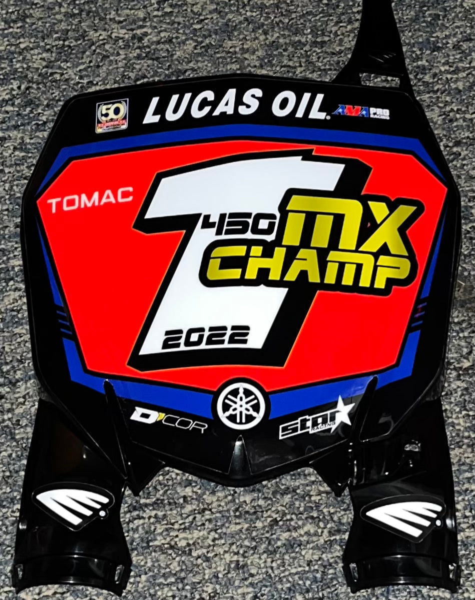 Eli Tomac 2022 MX Champion Replica Front Number Plate – Pro Number Plates