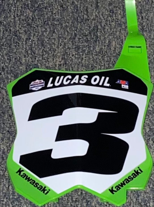 2021 Eli Tomac #3 Lucas Oil Pro Motocross Replica Front Number Plate ...