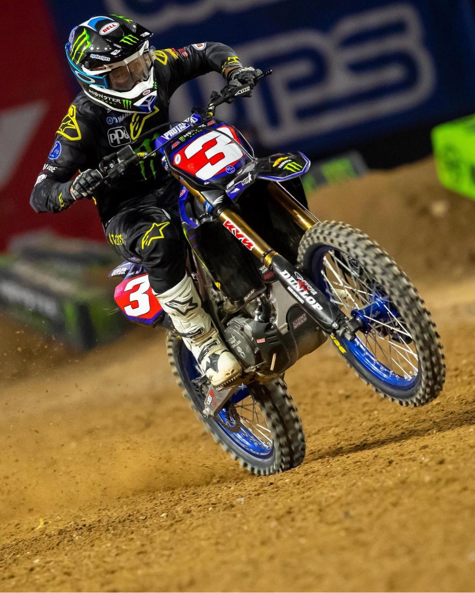 Eli Tomac #3 Yamaha Replica Front Number Plate Decal Only - RED PLATE ...