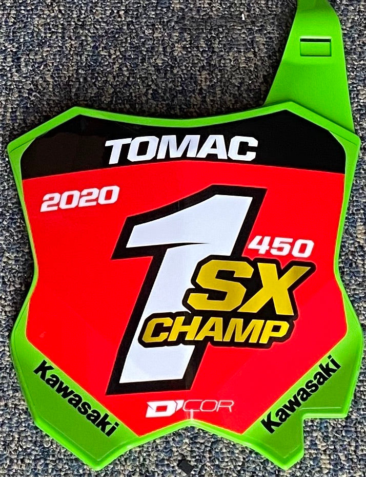 Eli Tomac 2020 SX Champion Replica Front Number Plate – Pro Number Plates